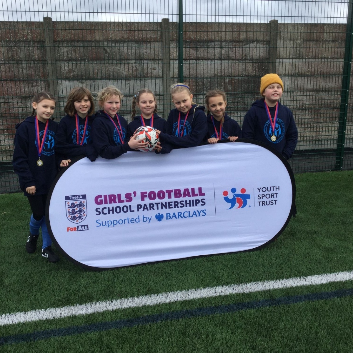 Portishead Primary School - Year 5 Girls Football Team Kicking it!